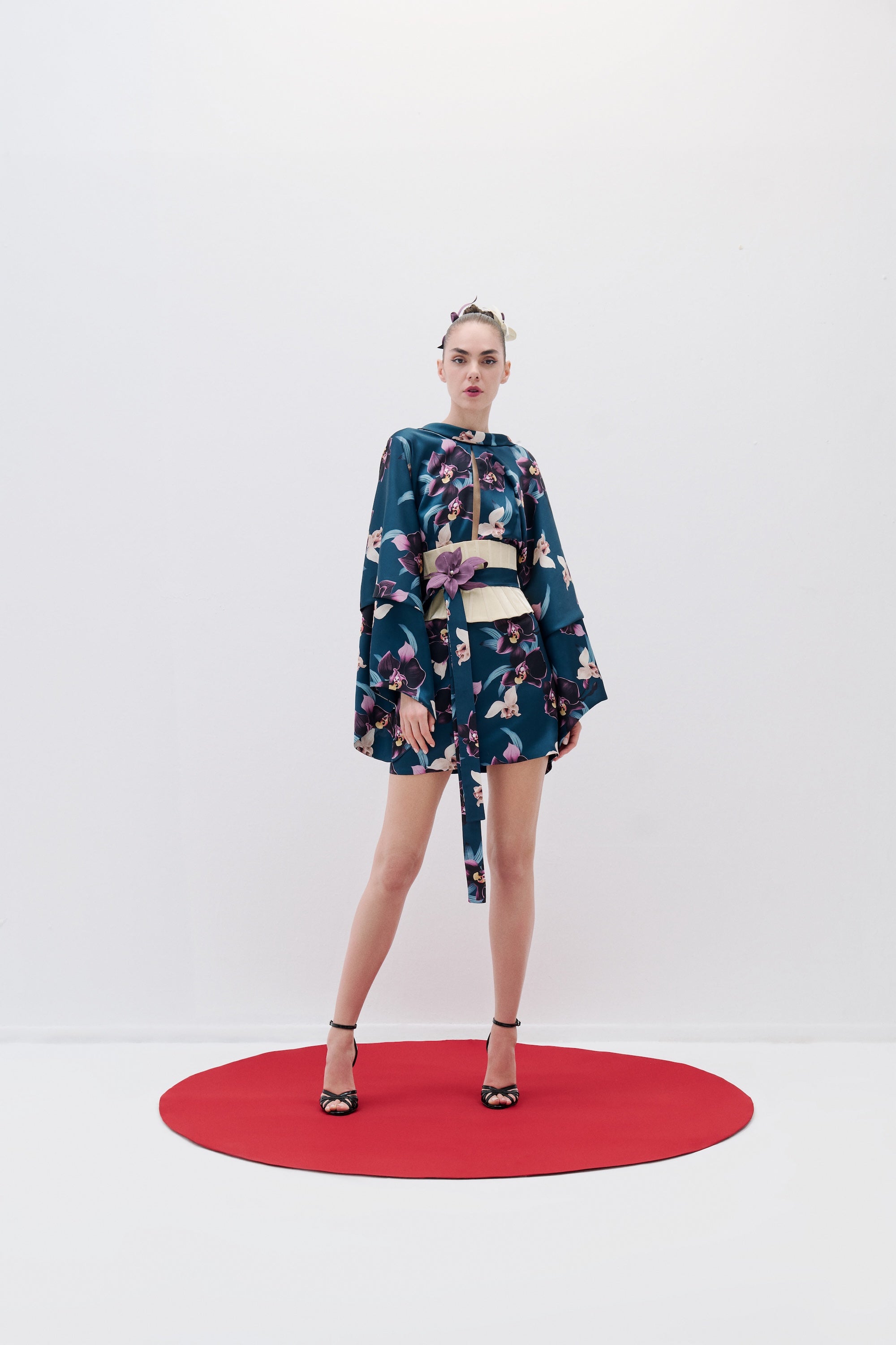 Japanese Collar Floral Dress – tayfunkaba